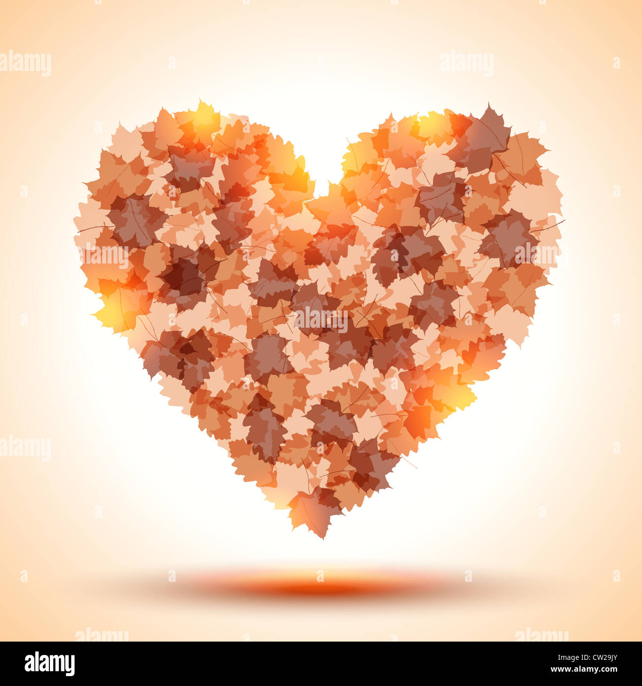 Heart from the leaf hi-res stock photography and images - Alamy