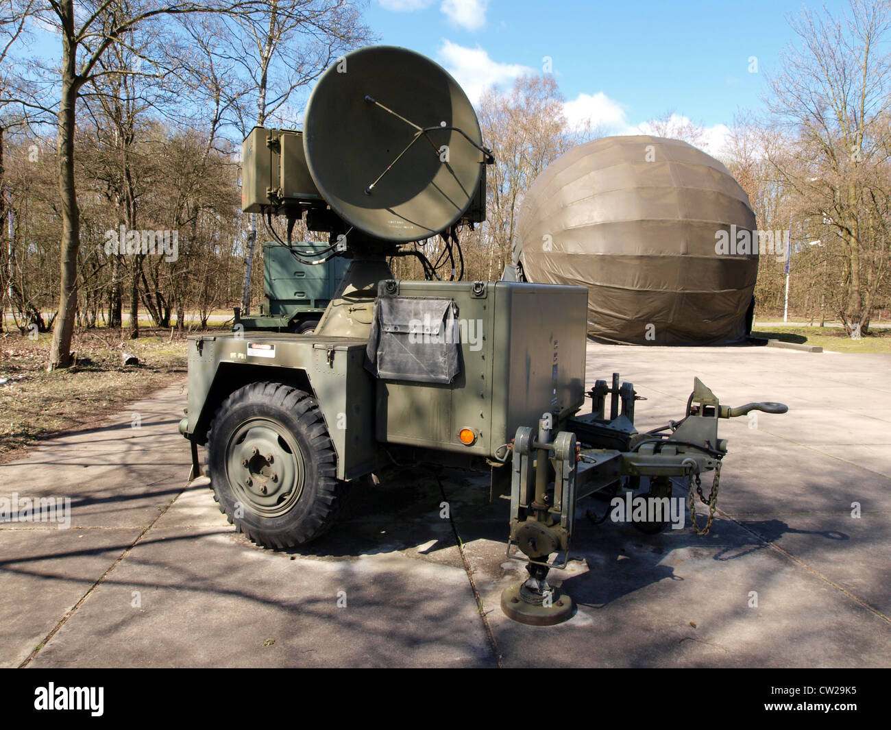 A radar unit on display at the Soesterberg military museum, showcasing ...