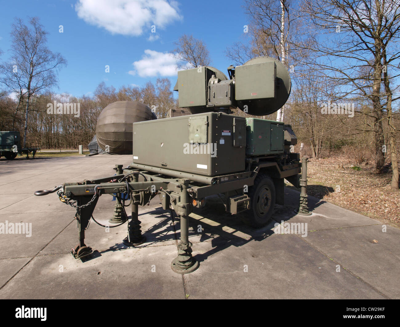 A radar unit displayed at the Soesterberg museum, representing military ...