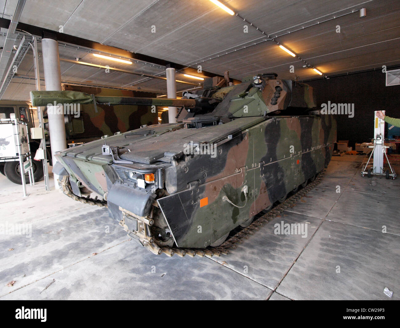 The CV90 NL is a tracked combat vehicle used by the Dutch army ...