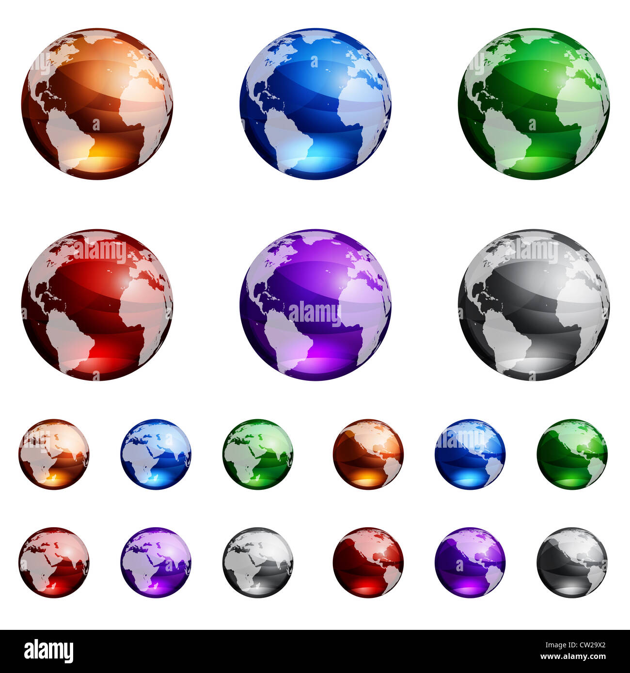 Glass globes Cut Out Stock Images & Pictures - Alamy