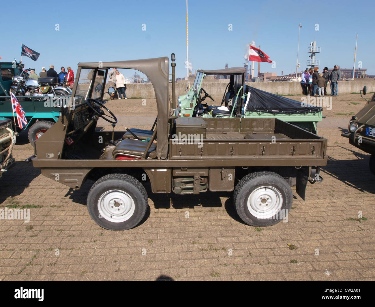 The Steyr Puch Haflinger is a compact 4-wheel drive military vehicle ...