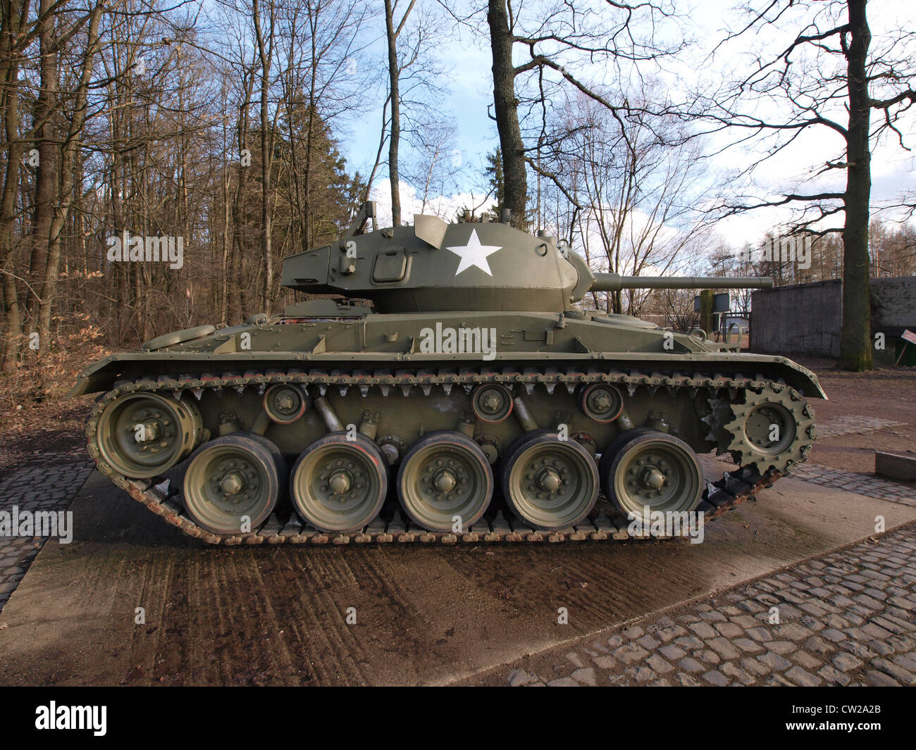 M24 Chaffee at Spicheren tank Stock Photo - Alamy
