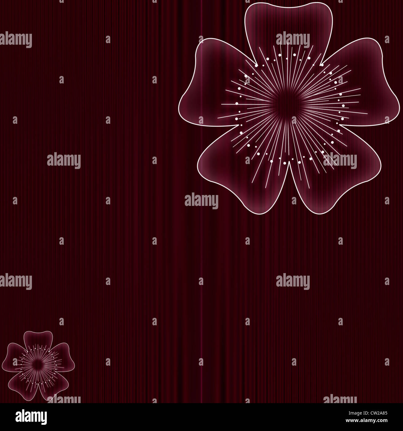 Beautiful illustrated flower design with background pattern Stock Photo ...