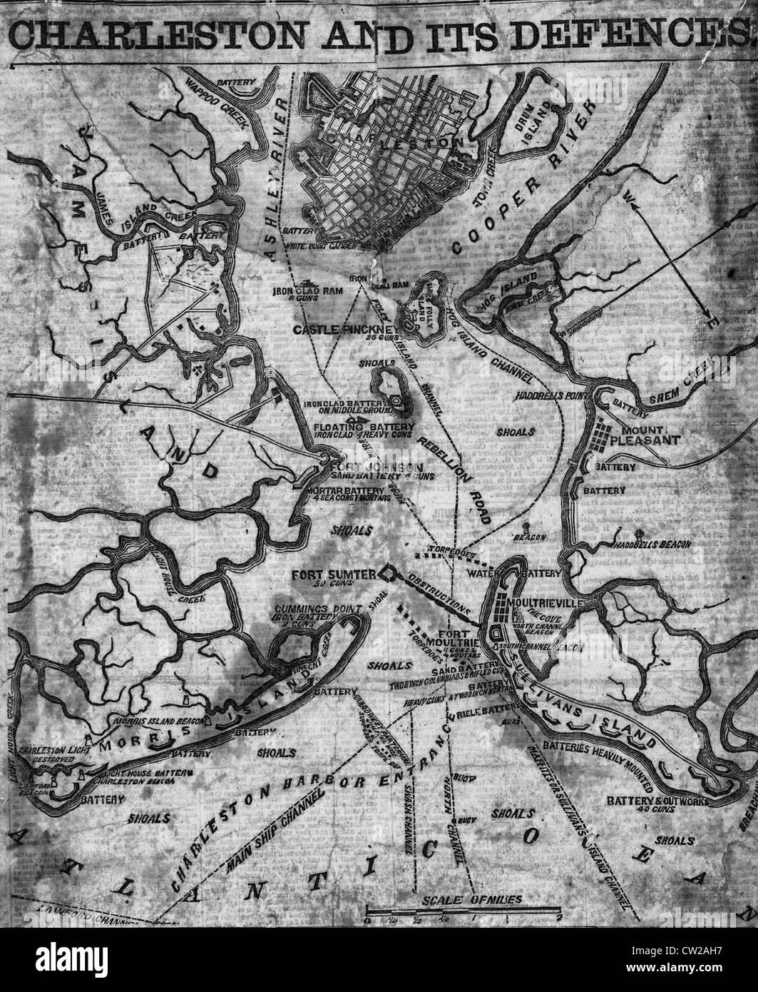 Civil war map south carolina hi-res stock photography and images - Alamy