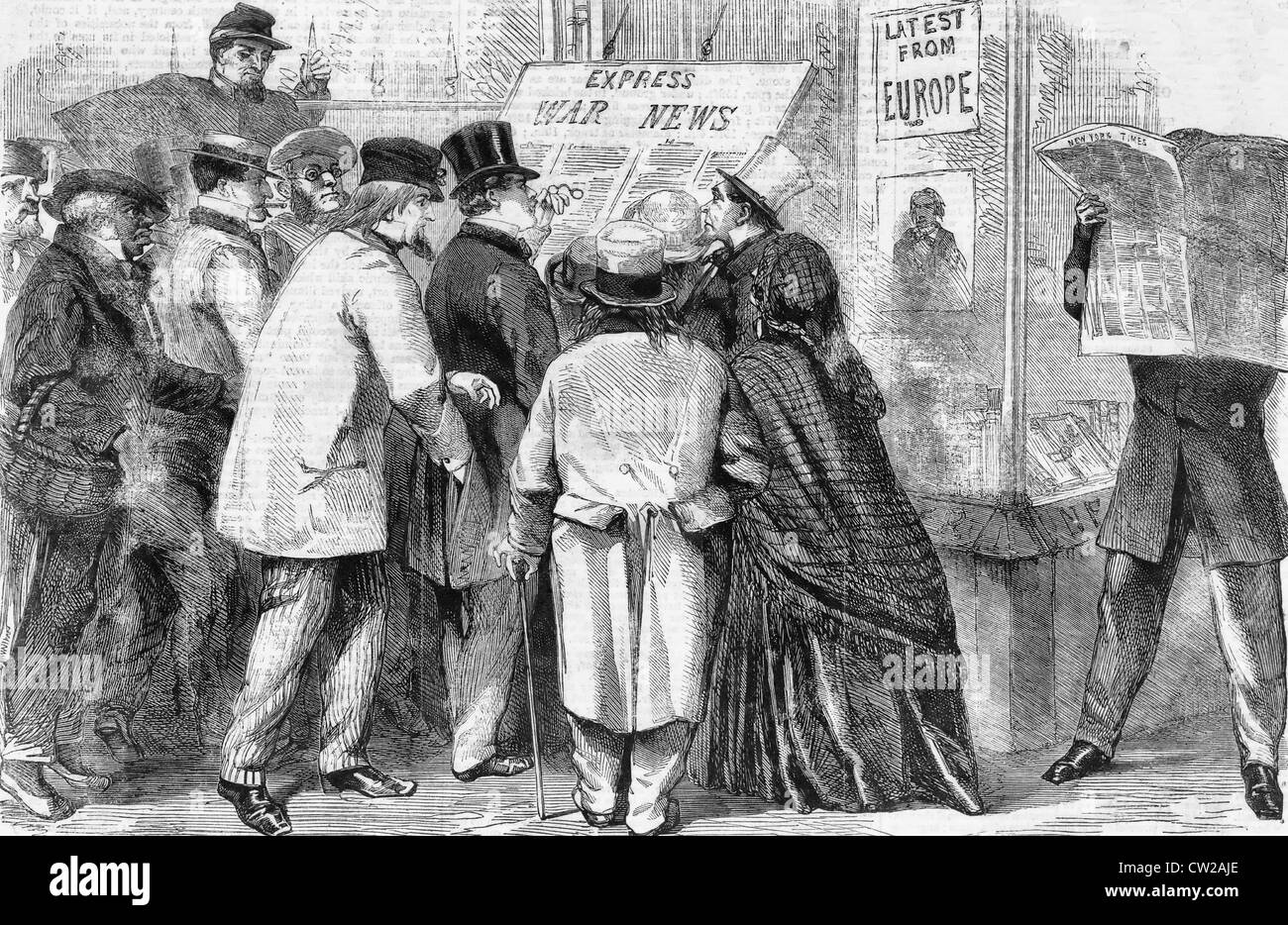 News about the war Black and White Stock Photos & Images - Alamy