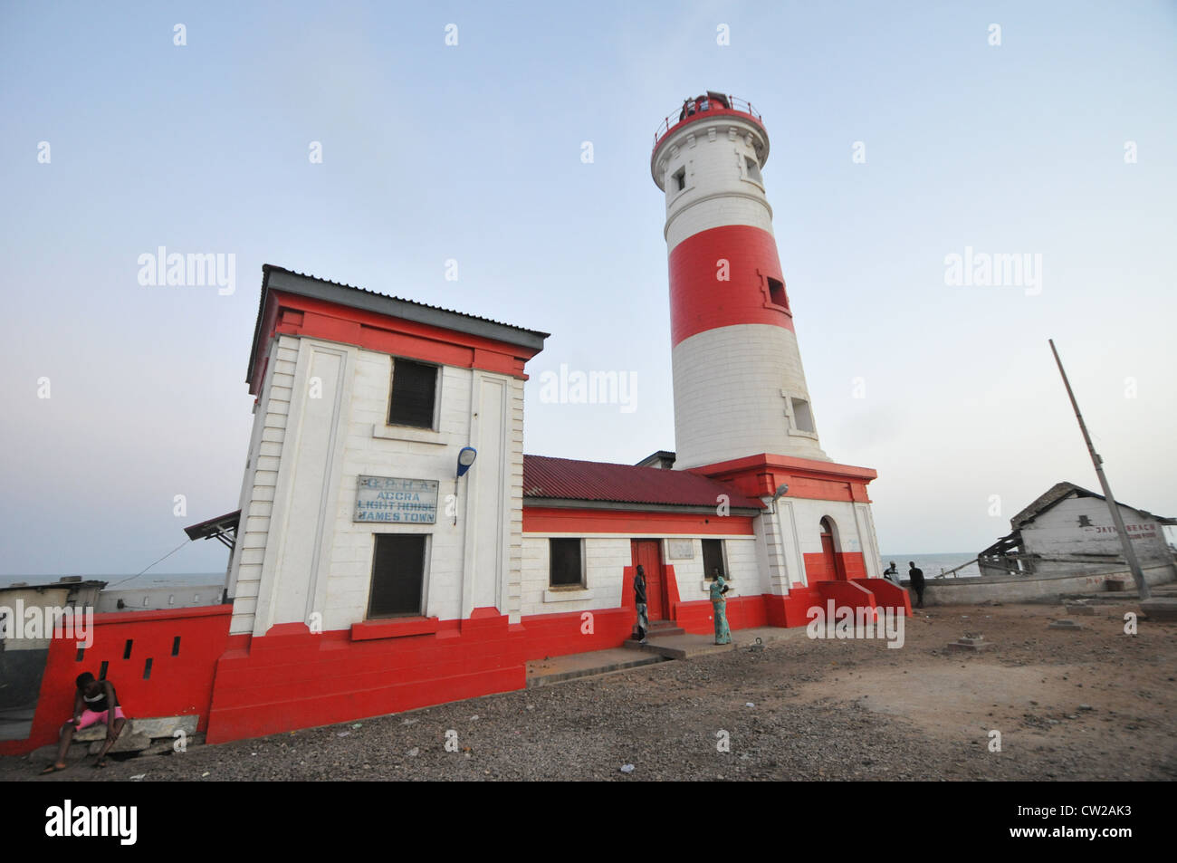 Jamestown Lighthose in the Jamestown region of Accra. One of the oldest ...
