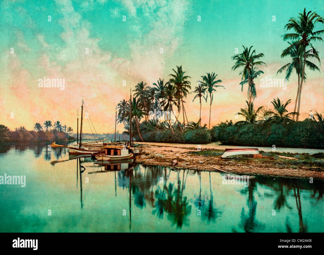 On the Miami River, circa 1900 Stock Photo - Alamy