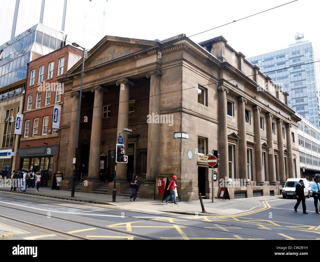 Portico library mosley street hi-res stock photography and images - Alamy