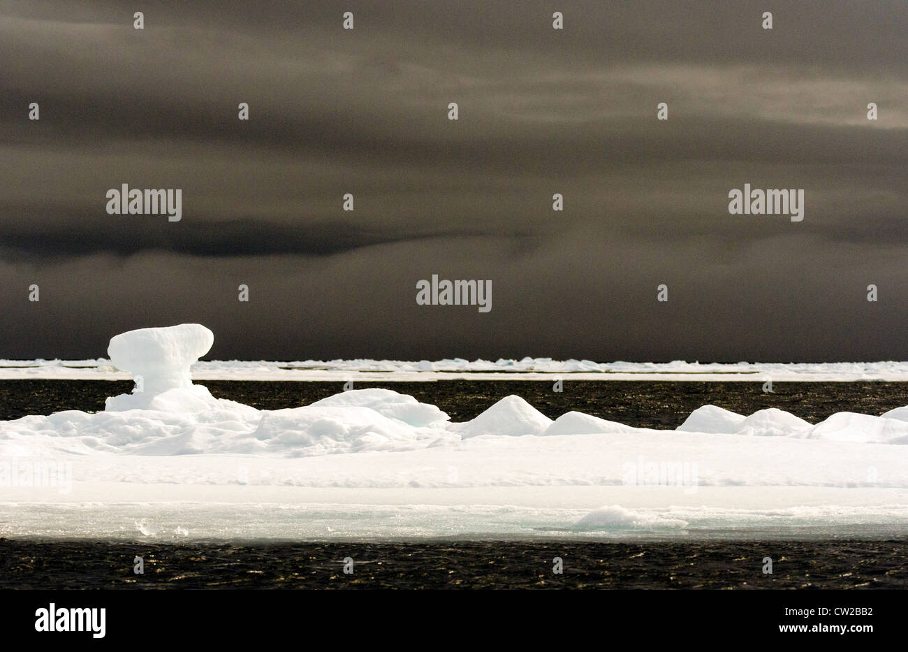 Sea ice Svalbard Norway Scandinavia Arctic Circle Stock Photo - Alamy