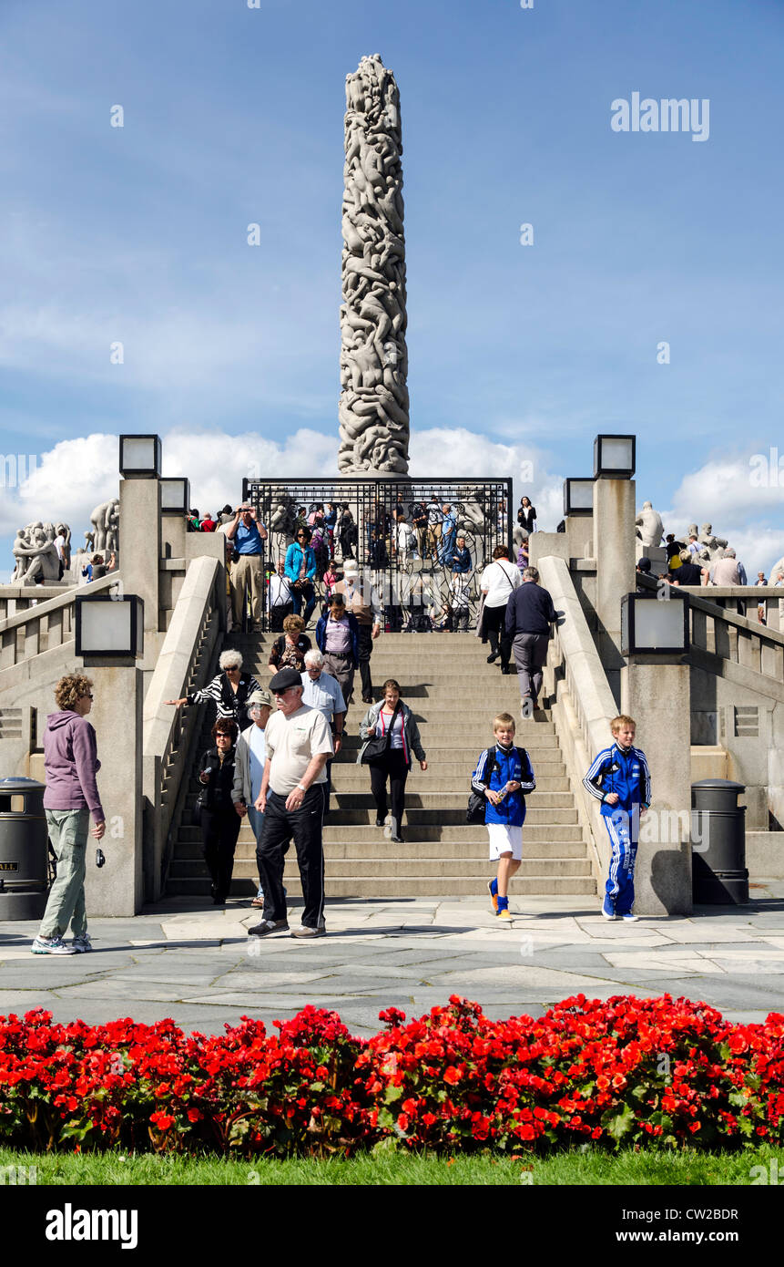 Vigeland Sculpture Park Frogner Park Oslo Norway Scandinavia Stock ...