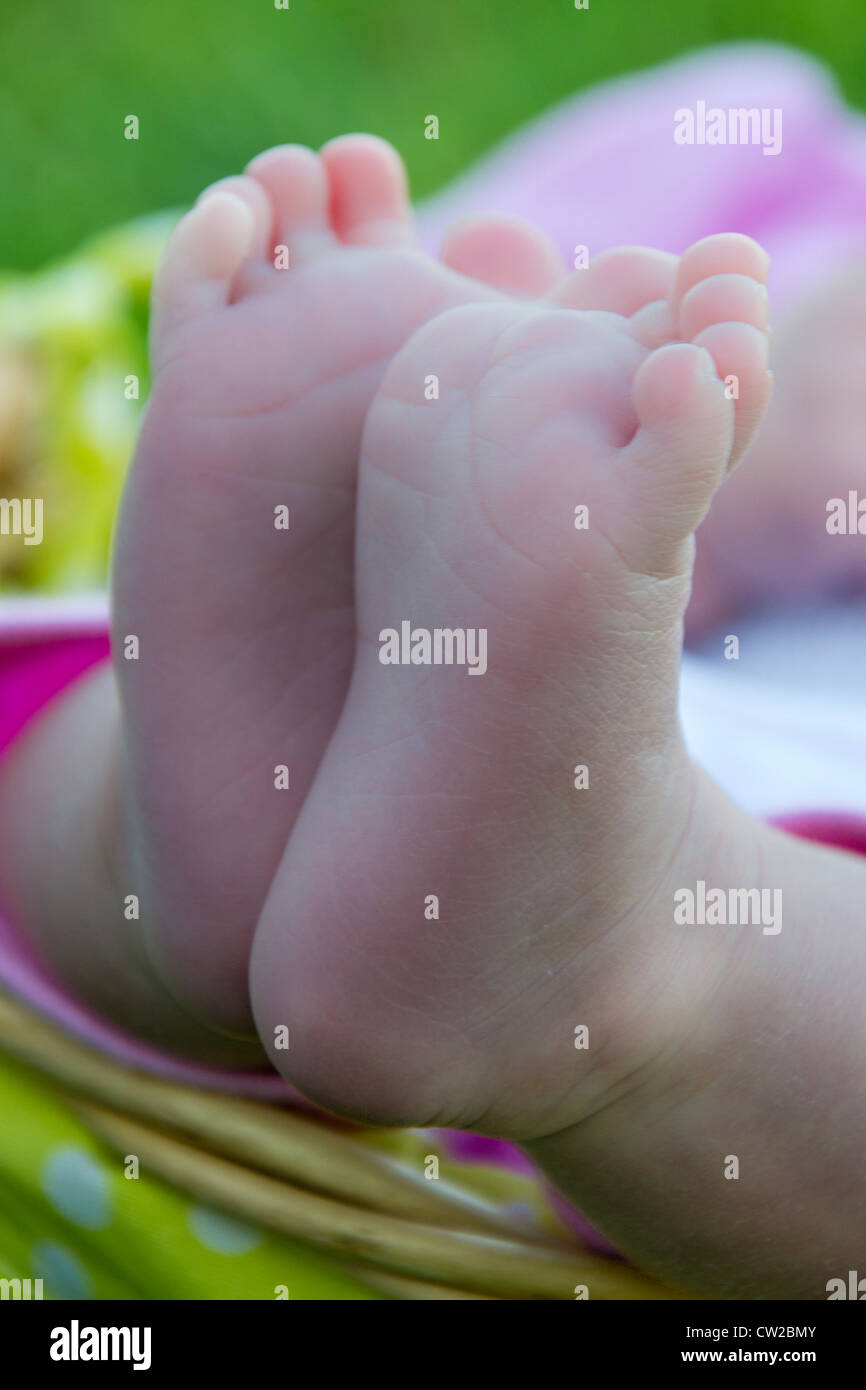 Infants feet hi-res stock photography and images - Alamy