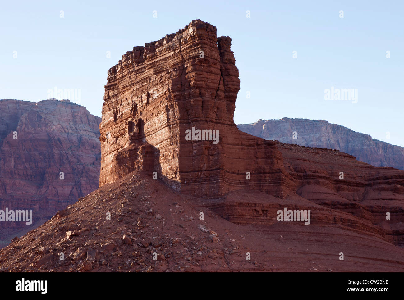 Cathedral Rock in Marble Canyon, with the Vermilion Cliffs in the ...