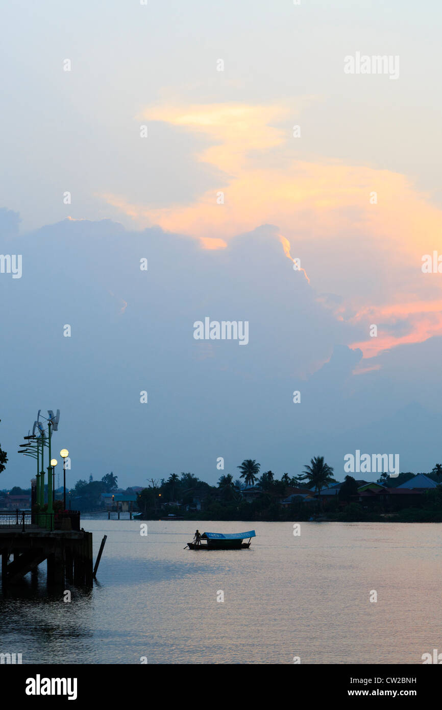 Riverfront in Kuching, Sarawak, Borneo Malaysia Stock Photo - Alamy