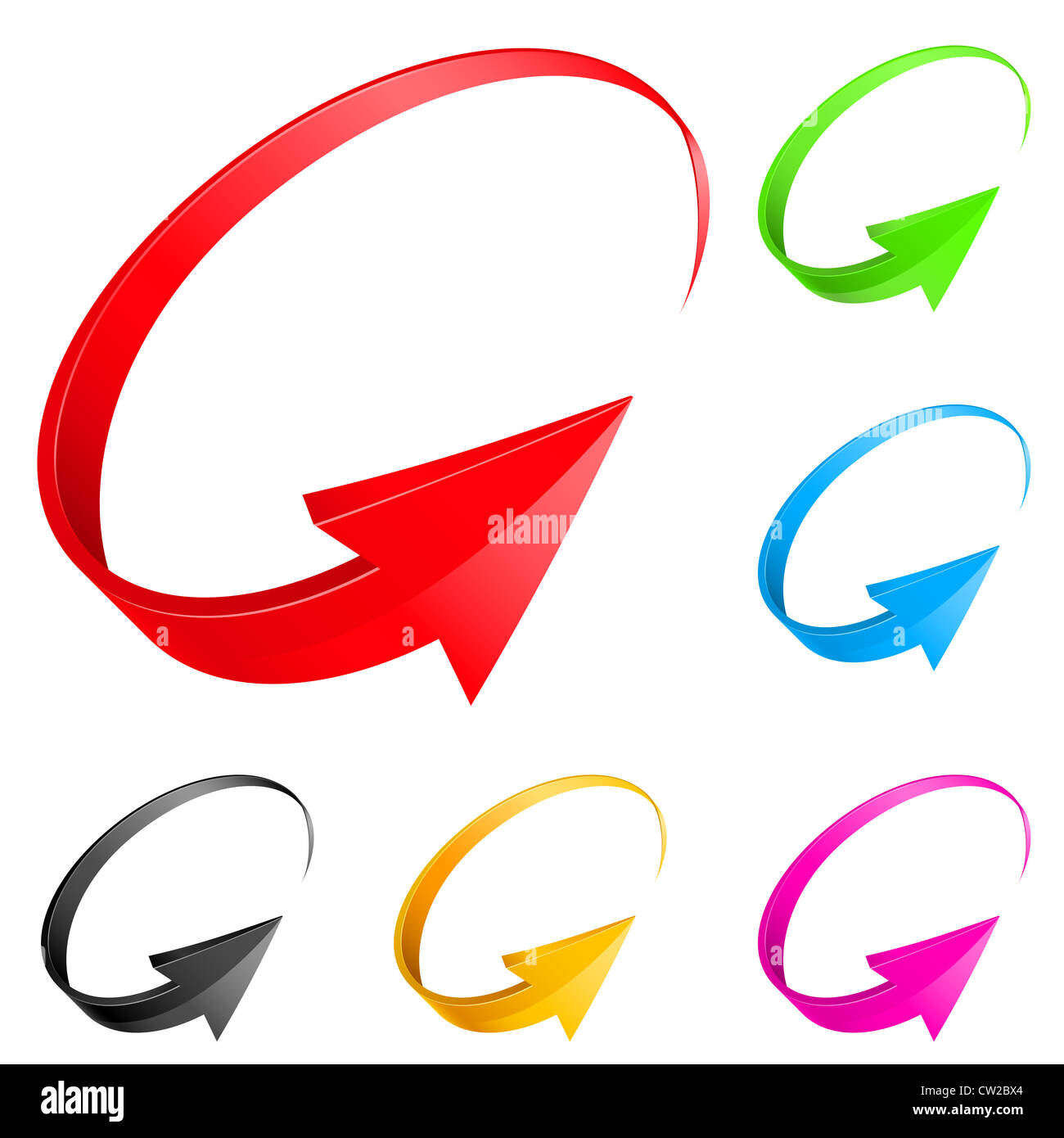 Colorful gradient ring spin Cut Out Stock Images & Pictures - Alamy
