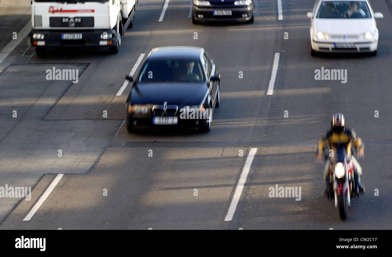 Berlin city motorway Stock Photo - Alamy