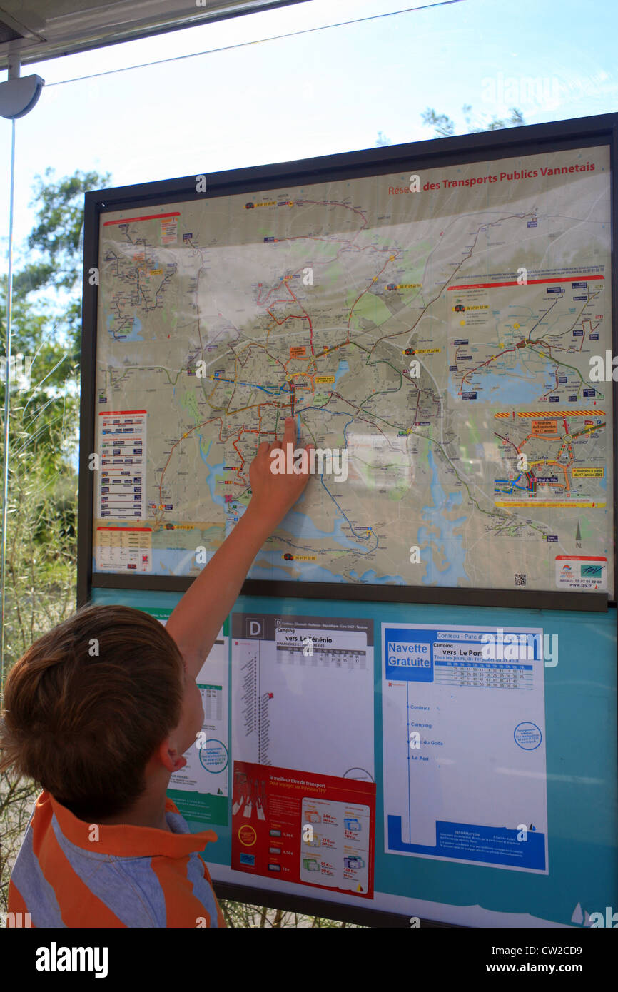 Bus timetable france hi-res stock photography and images - Alamy