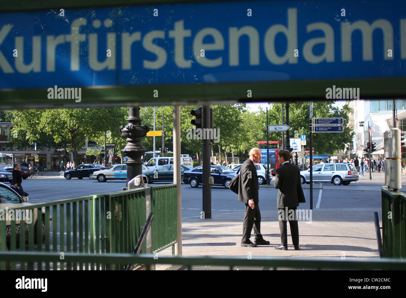 Berlin, two passers-by on the Kurfuerstendamm Stock Photo - Alamy