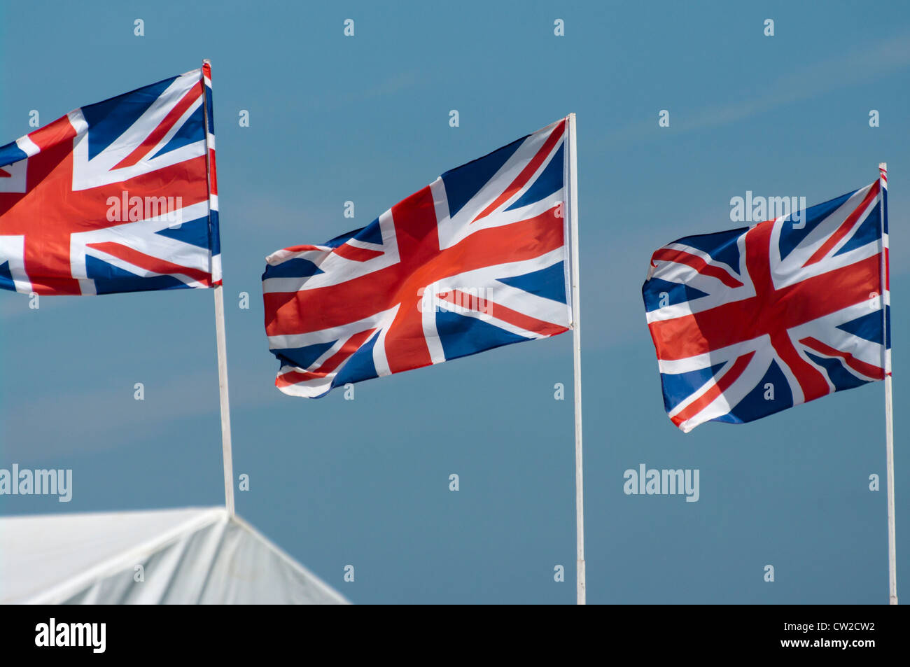Three flags fluttering hi-res stock photography and images - Alamy