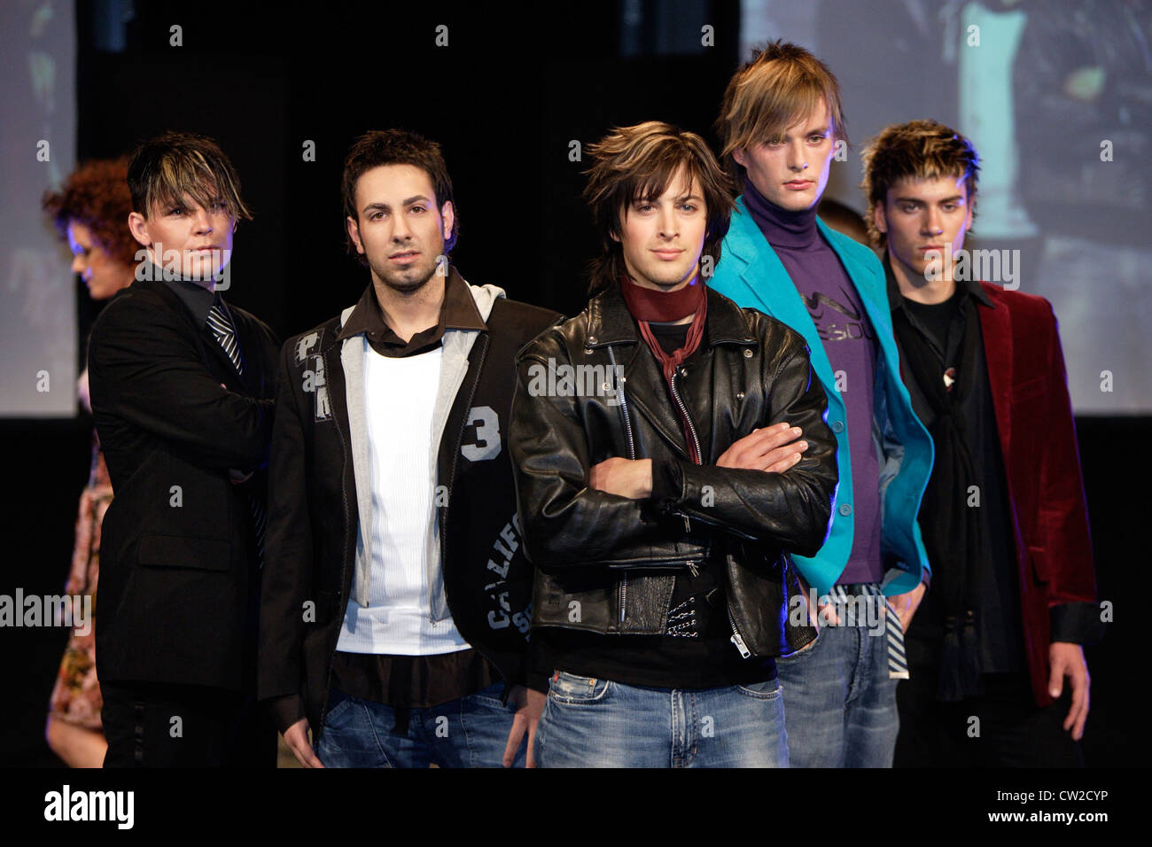 Berlin, models on the catwalk Stock Photo - Alamy