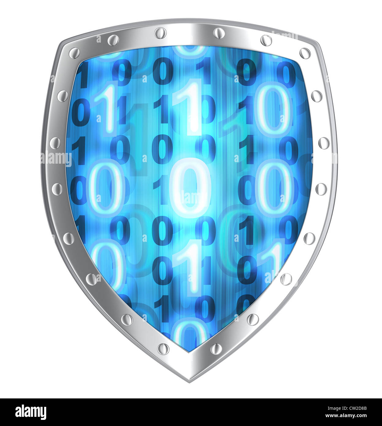 Shield security (done in 3d, isolated Stock Photo - Alamy