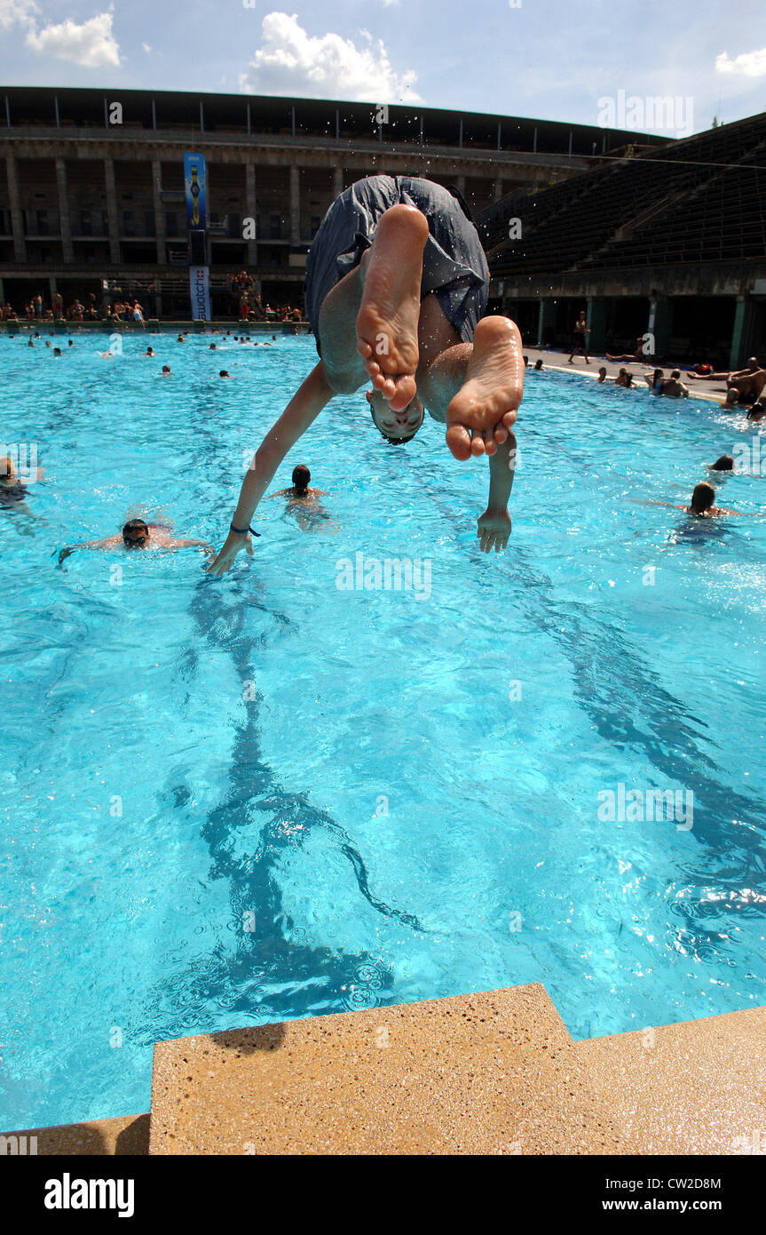 Dive in Olympic bathroom, Berlin Stock Photo - Alamy
