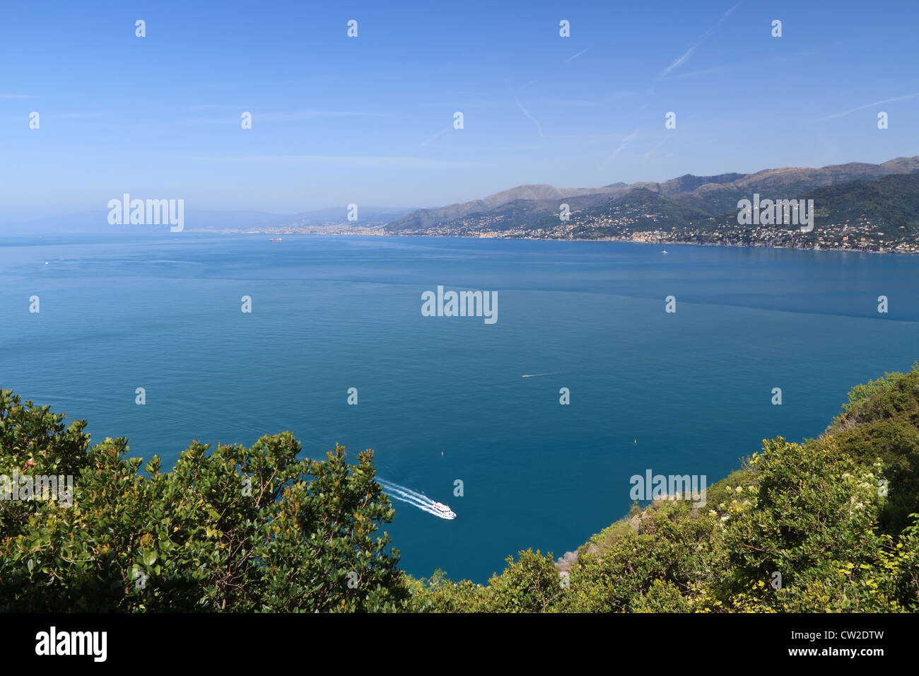 aerial view of Genoa Gulf, Liguria, Italy Stock Photo - Alamy