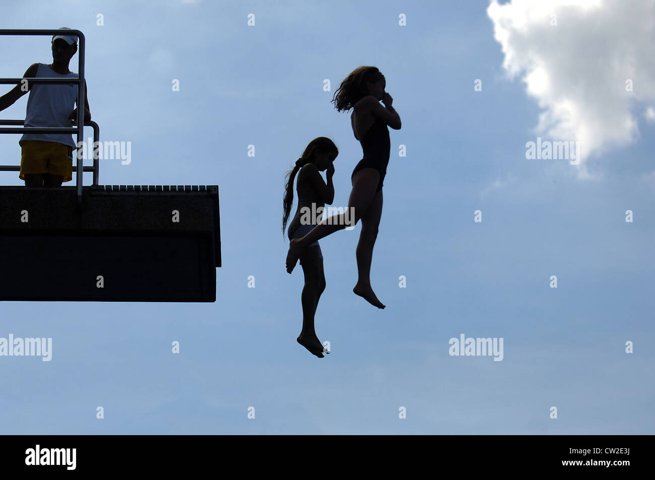 Olympic pool jump hi-res stock photography and images - Alamy