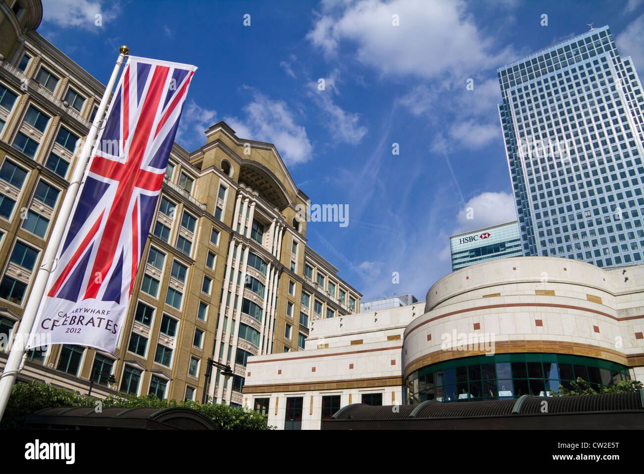 Cabot Square Canary Wharf London England UK Stock Photo - Alamy