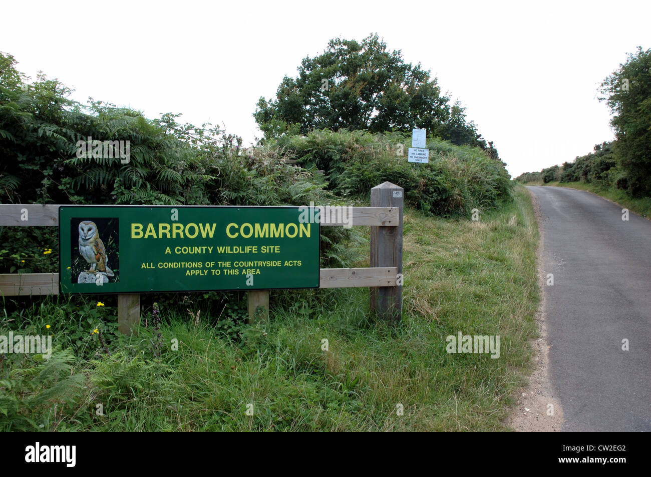 Entrance to Barrow Common, near Brancaster, Norfolk, UK Stock Photo - Alamy