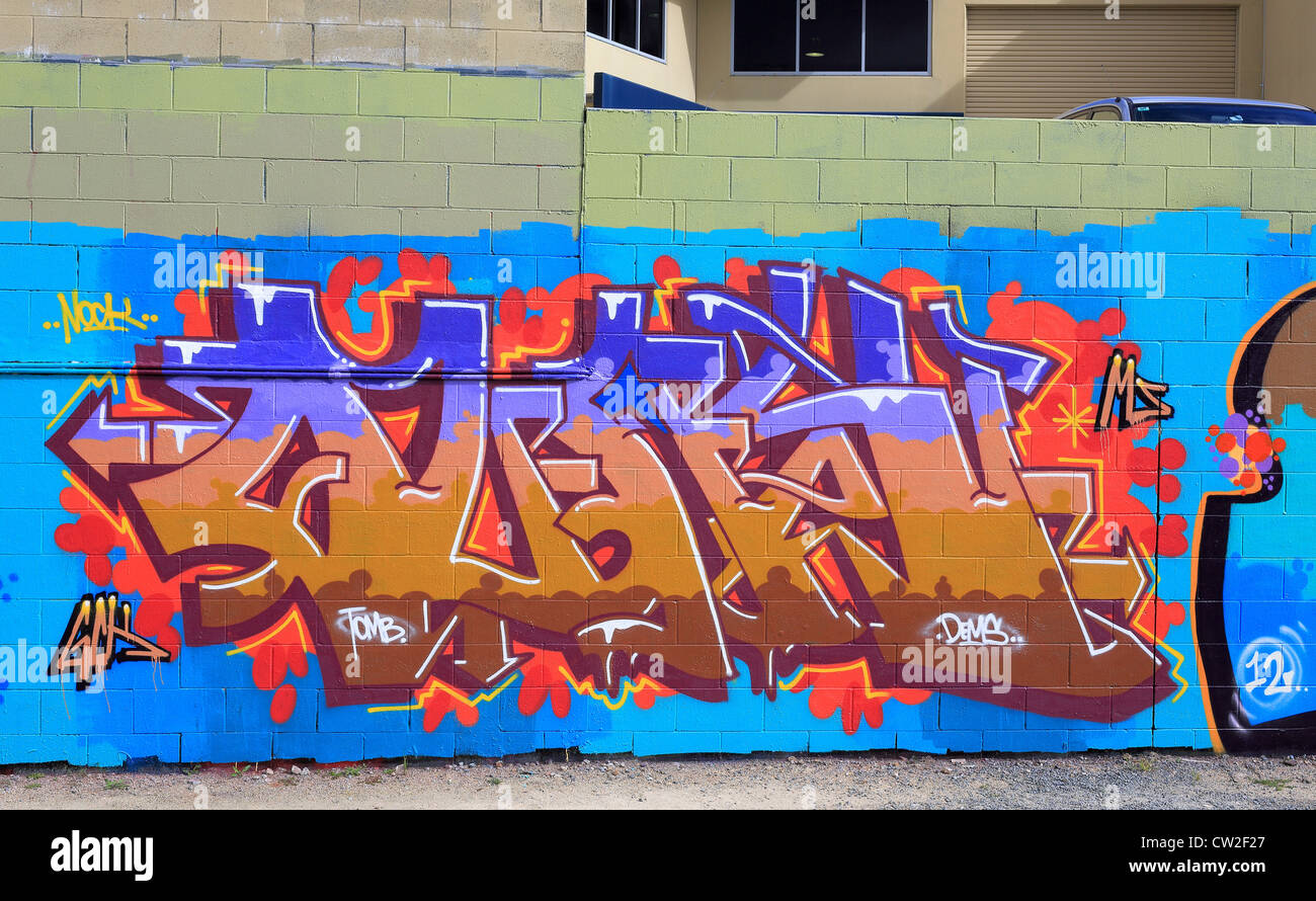 Street art in an allowed area owners of vacant walls encourage street ...