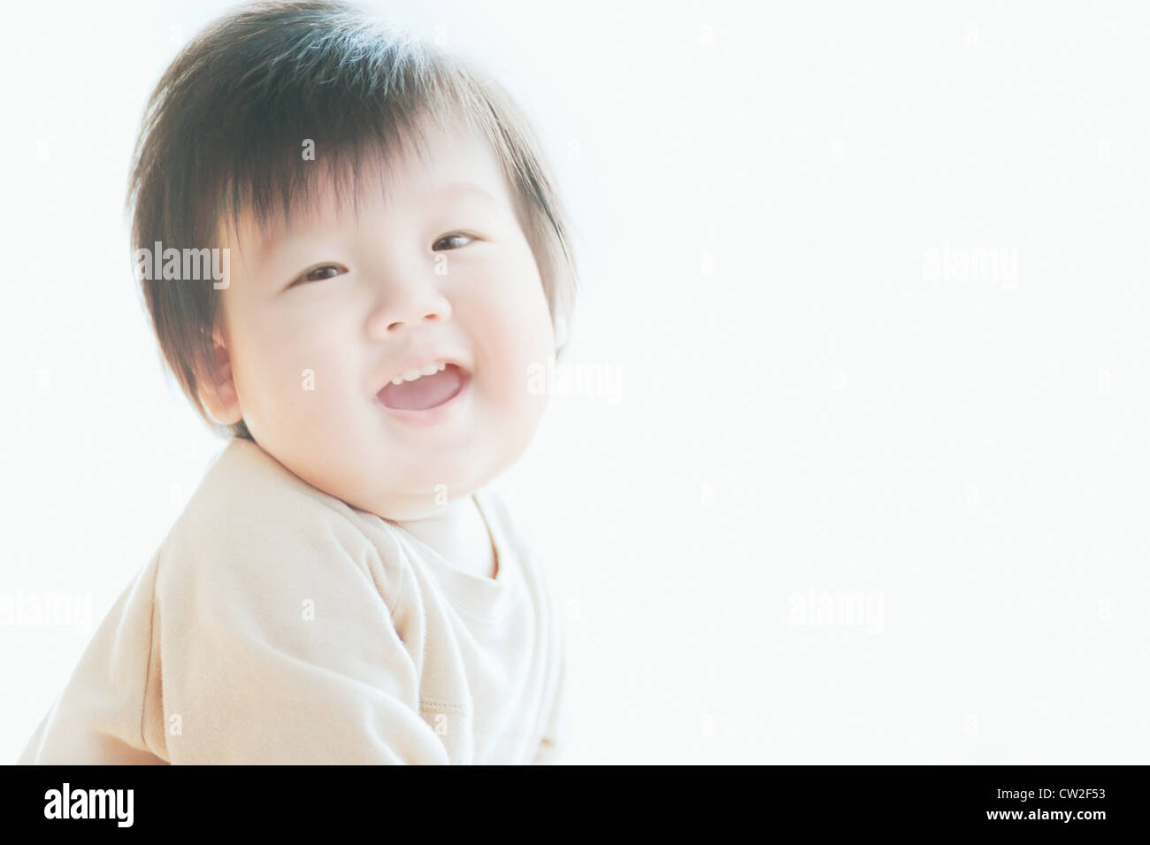 Baby boy smiling Stock Photo - Alamy