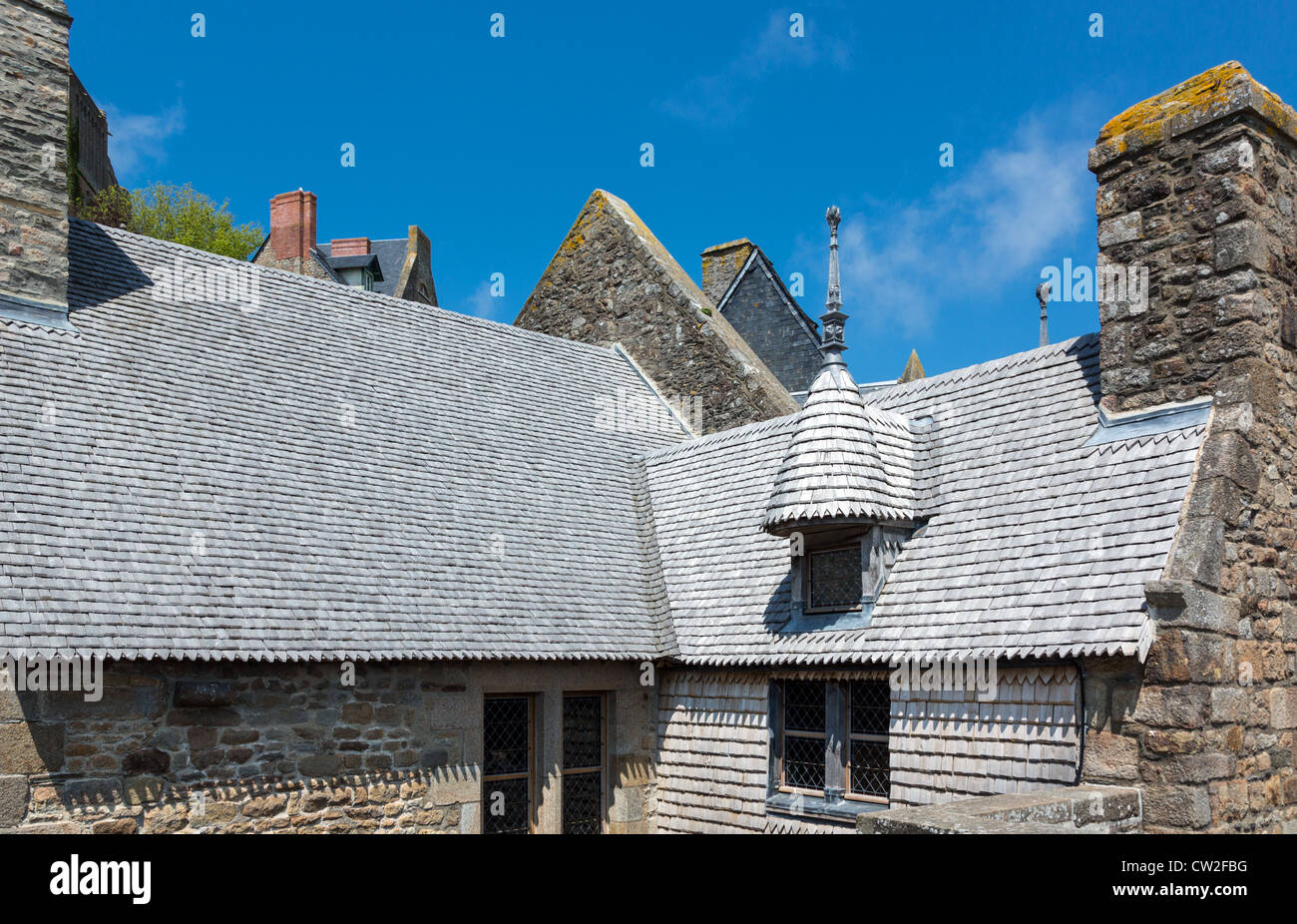 France, Normandy, the medieval village of Mont St Michel Stock Photo ...