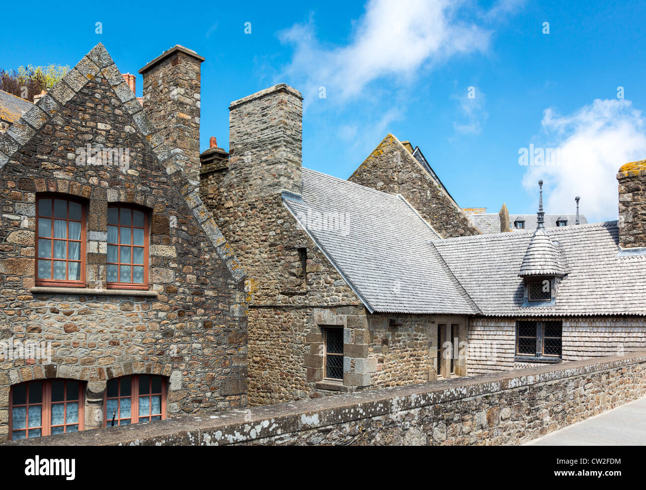 France, Normandy, the medieval village of Mont St Michel Stock Photo ...