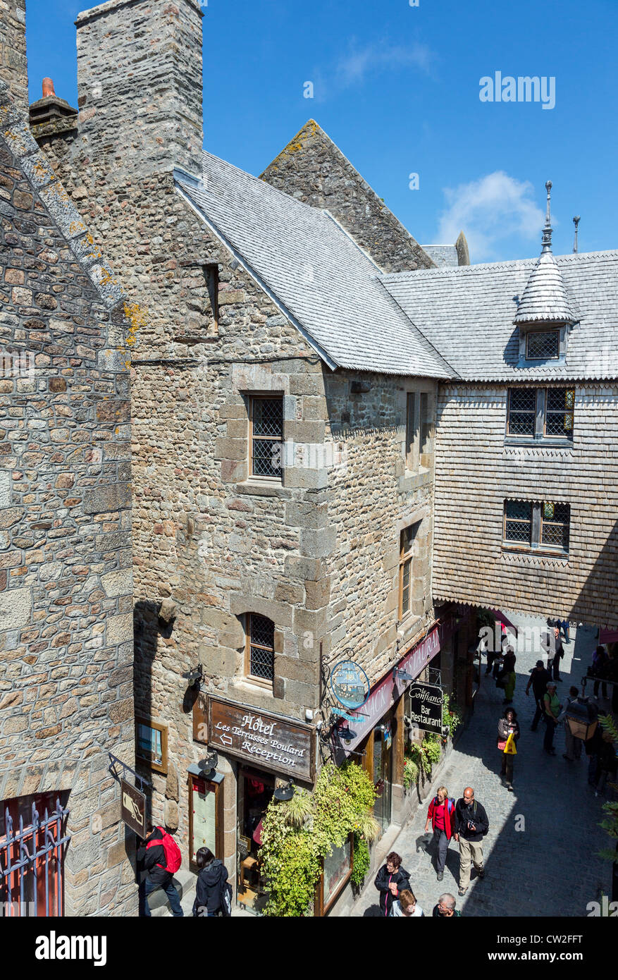 France, Normandy, the medieval village of Mont St Michel Stock Photo ...