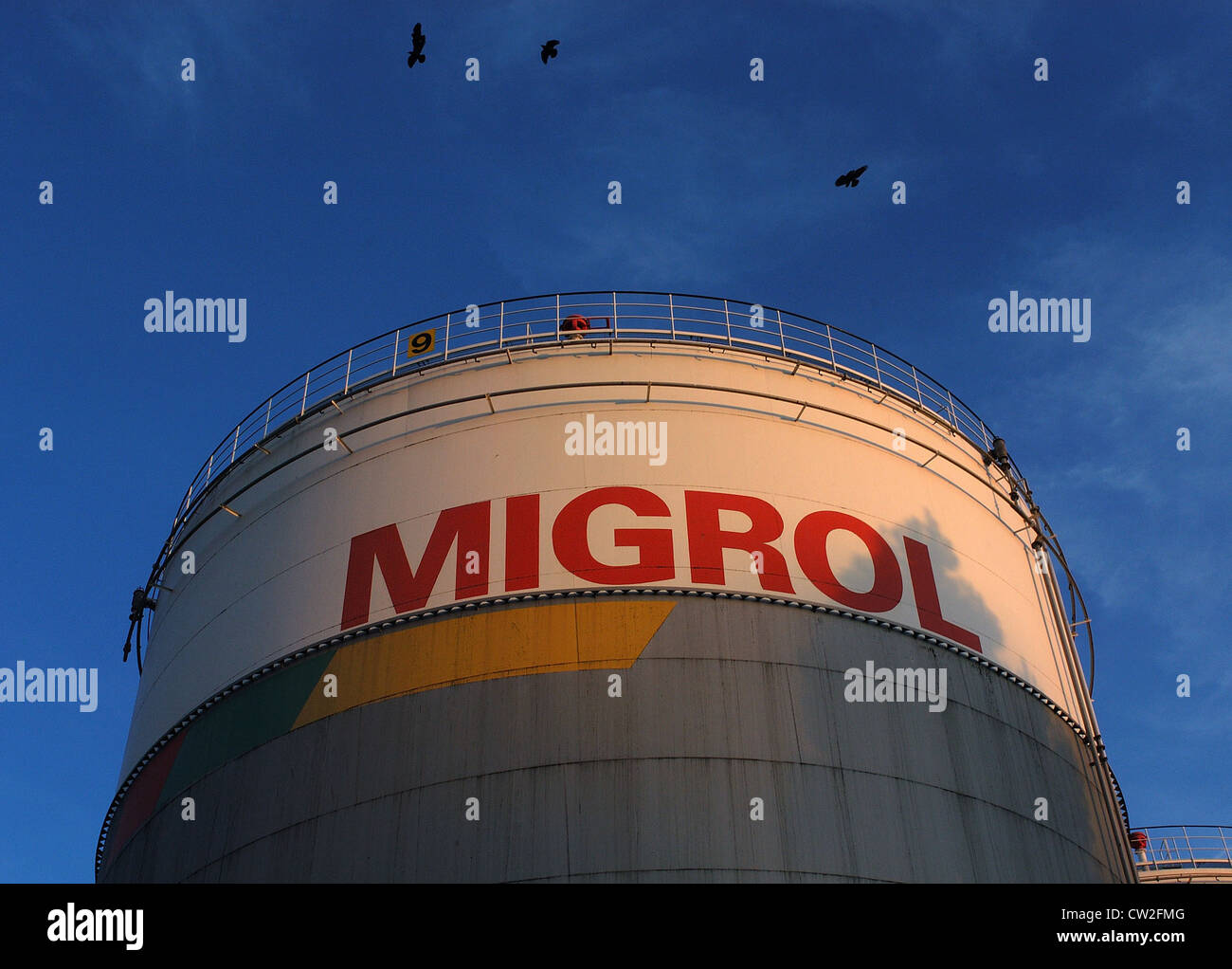 Tank storage company Migrol in Basel, Switzerland Stock Photo - Alamy