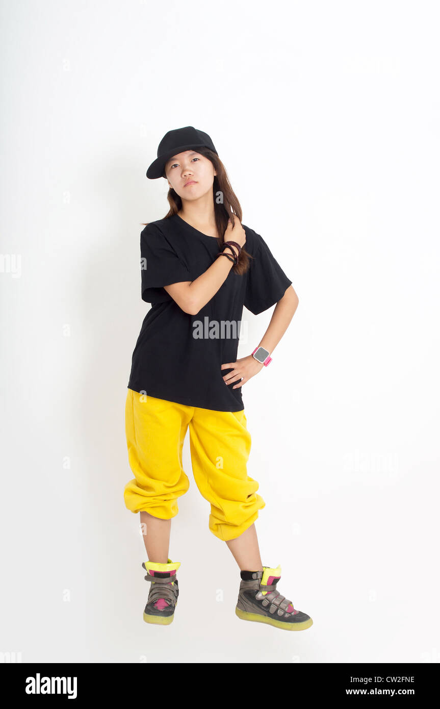 Pretty girls performing hip-hop dance Stock Photo - Alamy