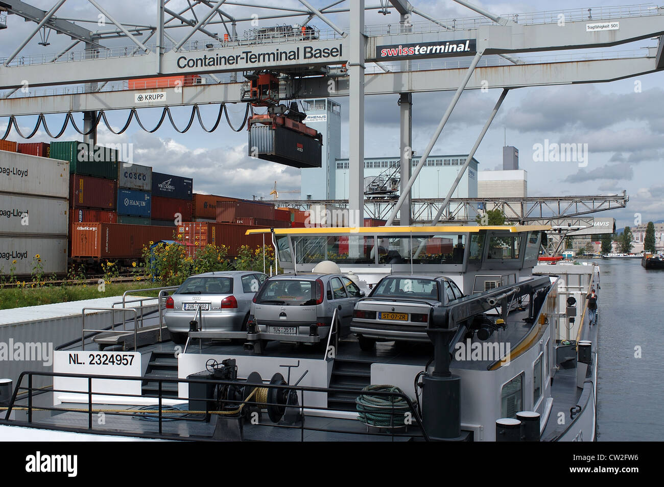 Rhine port basel basel switzerland hi-res stock photography and images ...