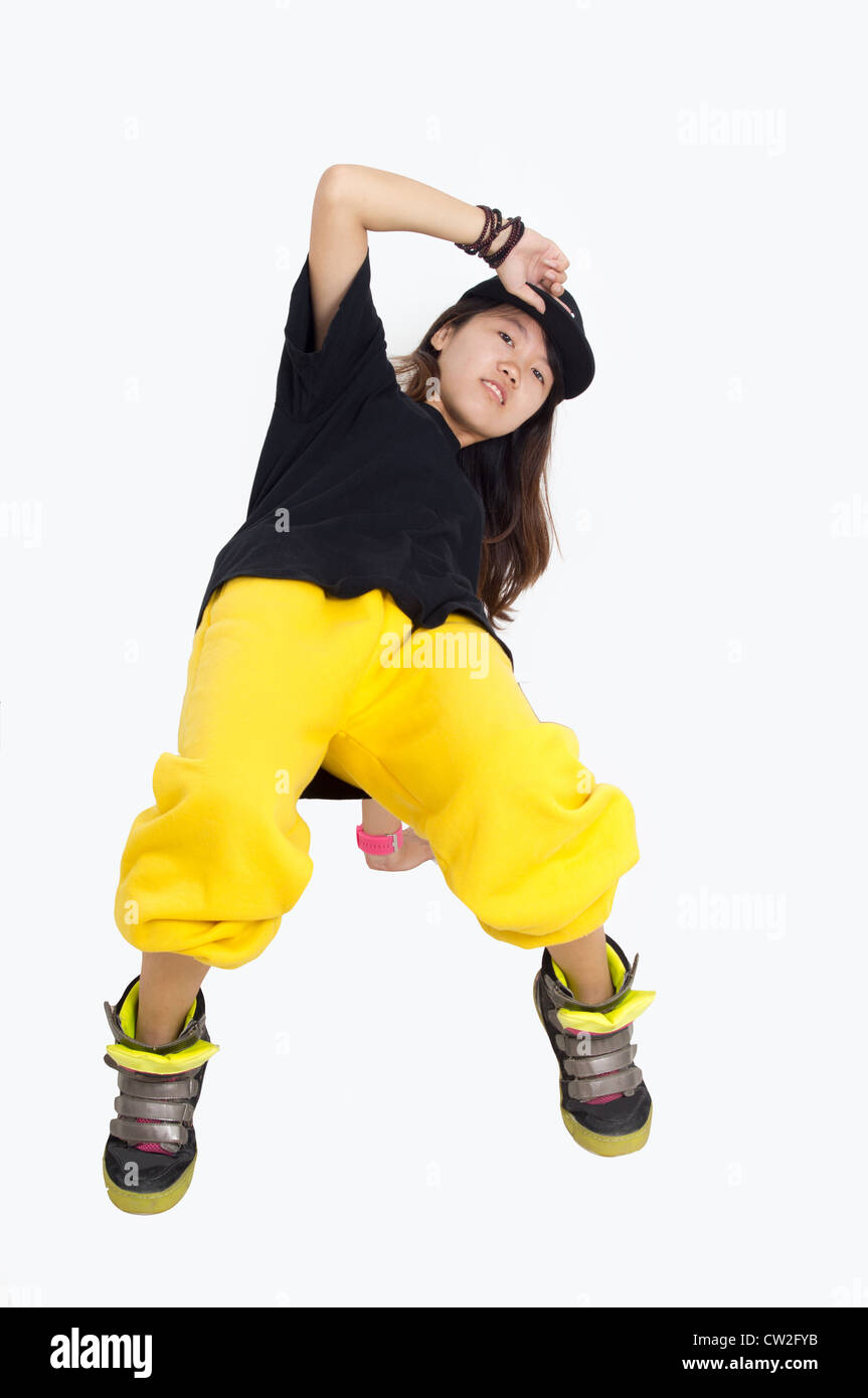 Pretty girls performing hip-hop dance Stock Photo - Alamy