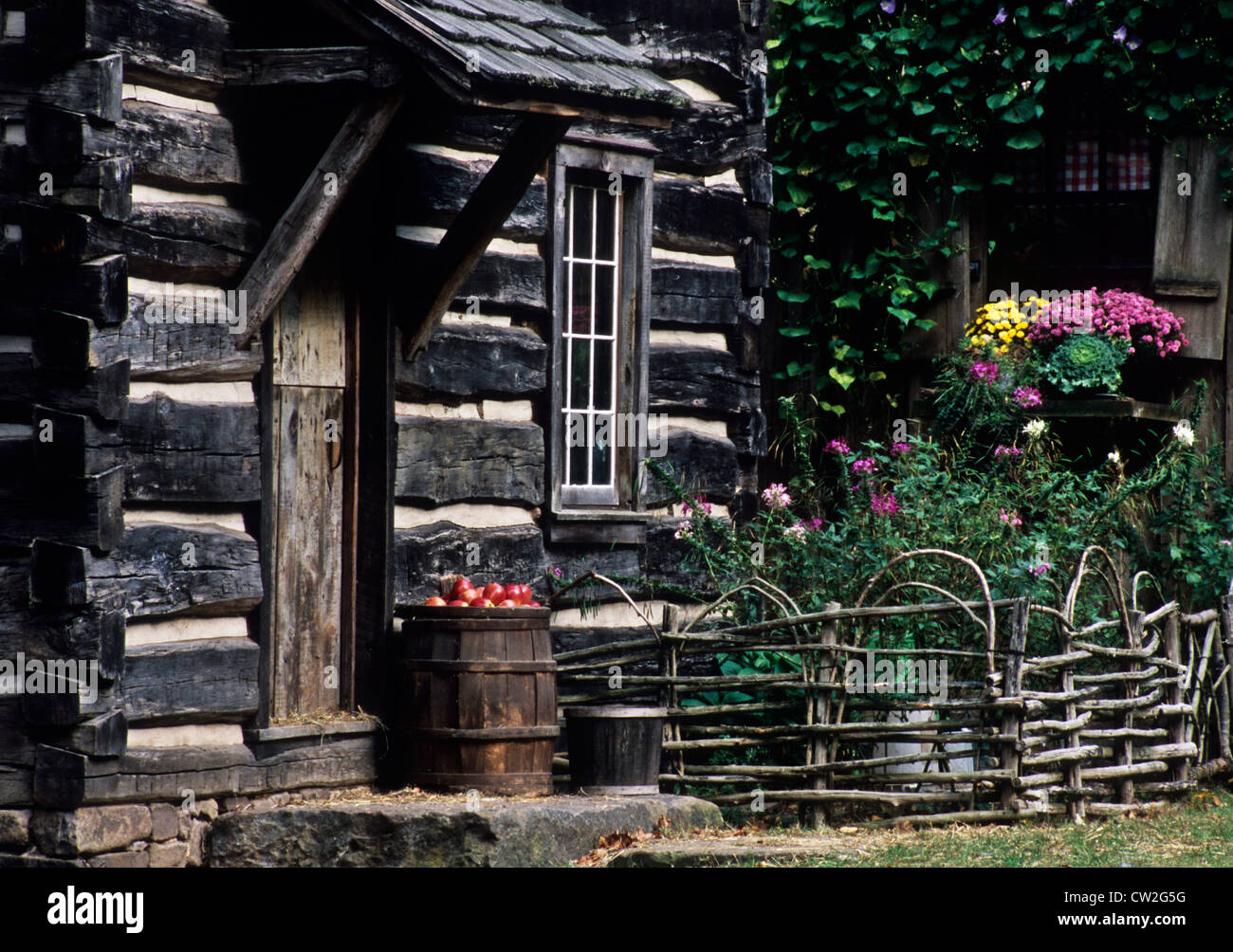Historic Cuttaloosa Grist Mill log cabin farm house, vintage wine ...
