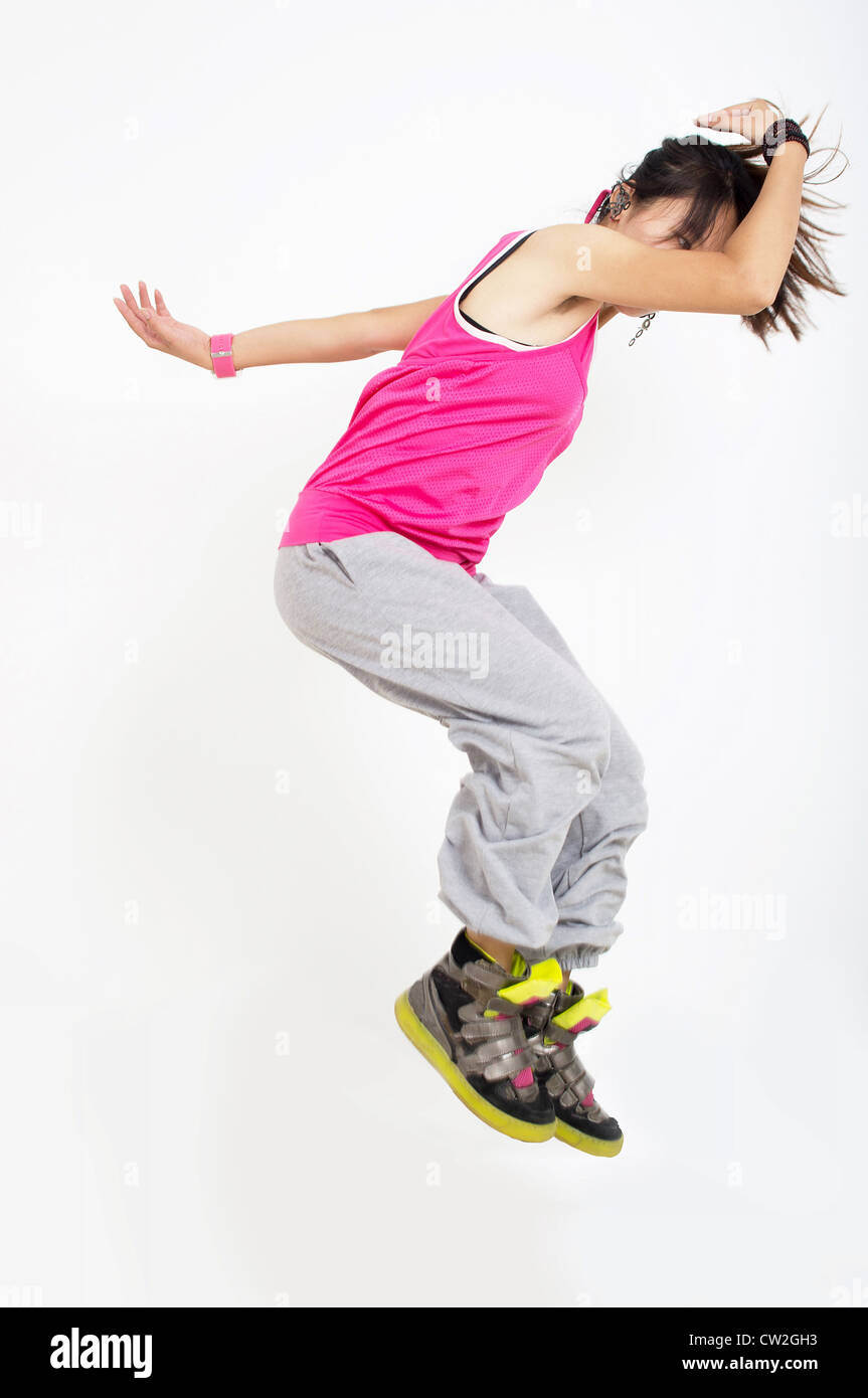 Pretty girls performing hip-hop dance Stock Photo - Alamy