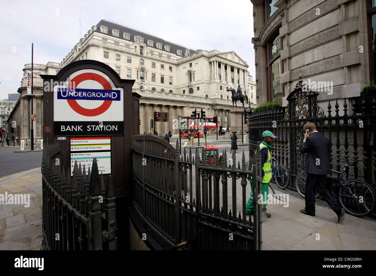 London's financial district, Bank Station Stock Photo - Alamy