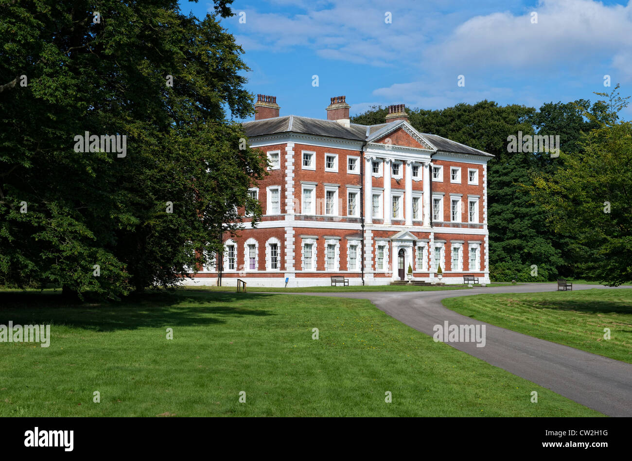 The front view of the impressive Lytham Hall, a Grade 1 Listed Building ...