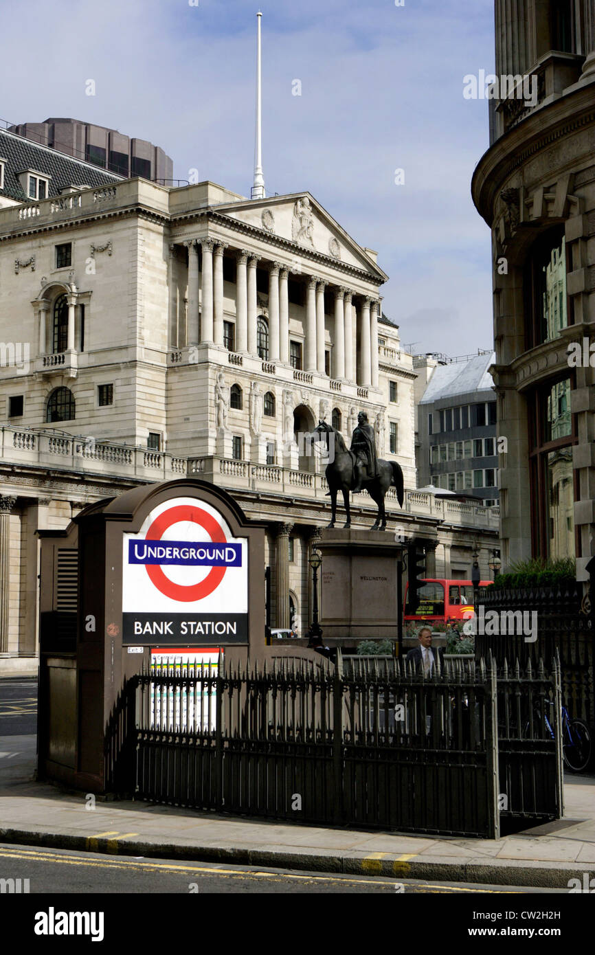 London's financial district, Bank Station Stock Photo - Alamy
