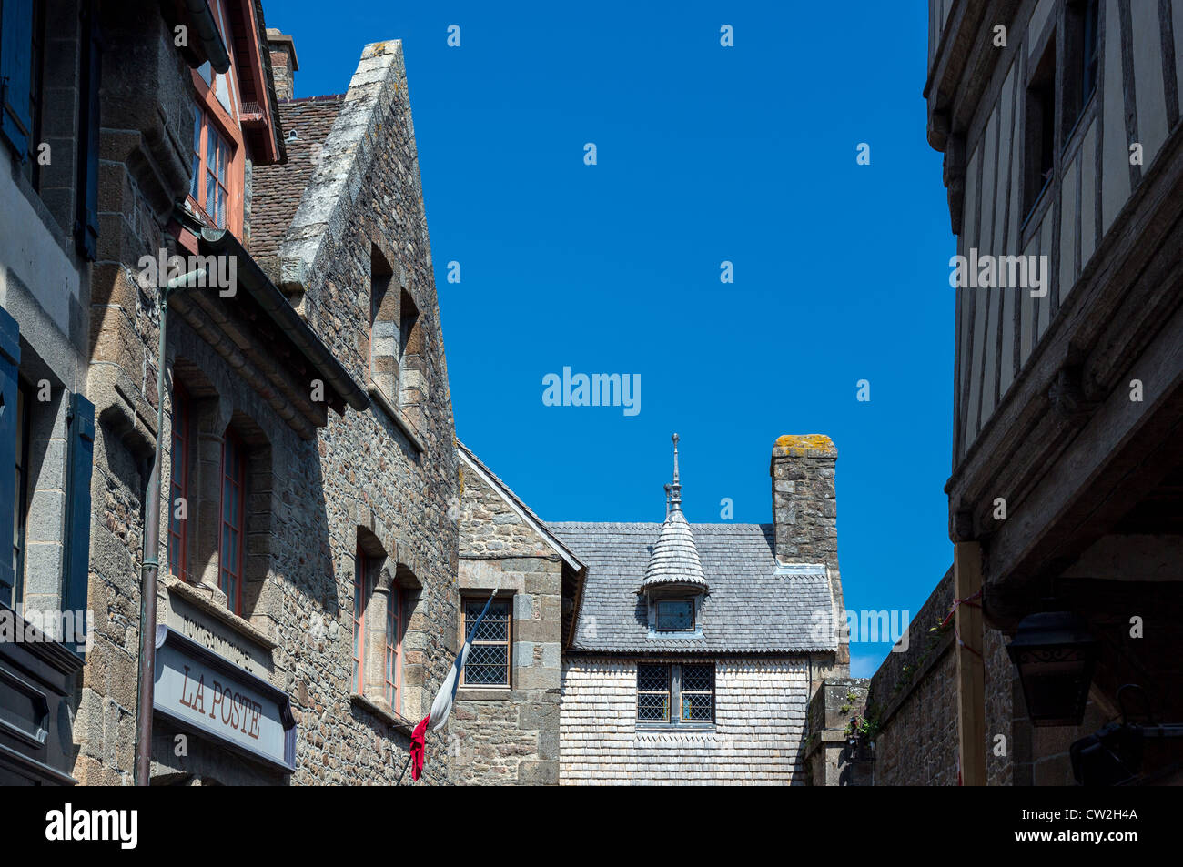 France, Normandy, the medieval village of Mont St Michel Stock Photo ...