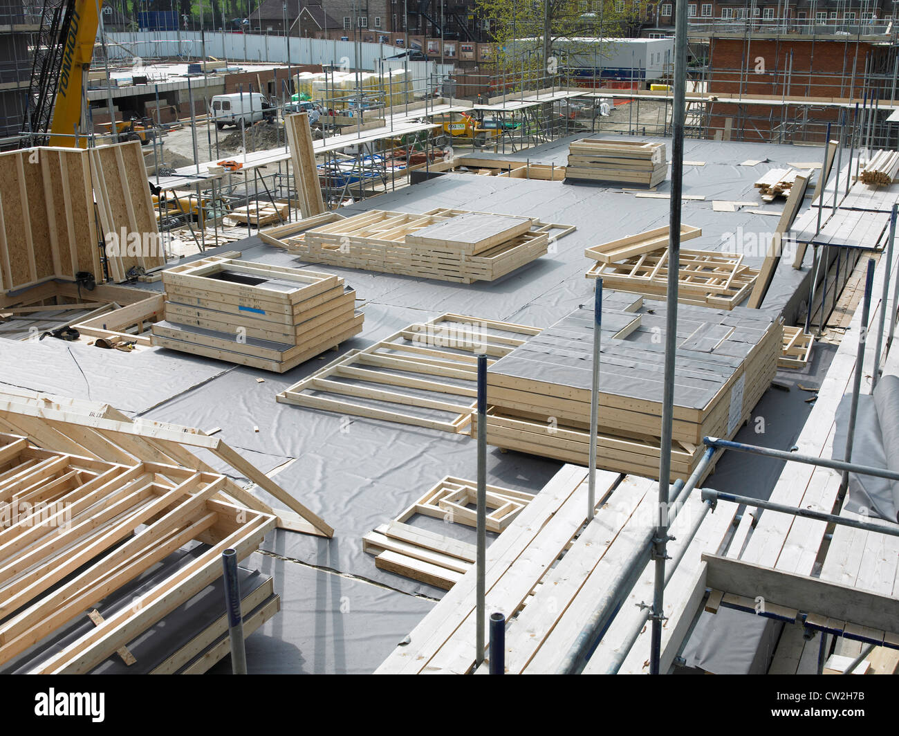 Housing under construction Stock Photo - Alamy