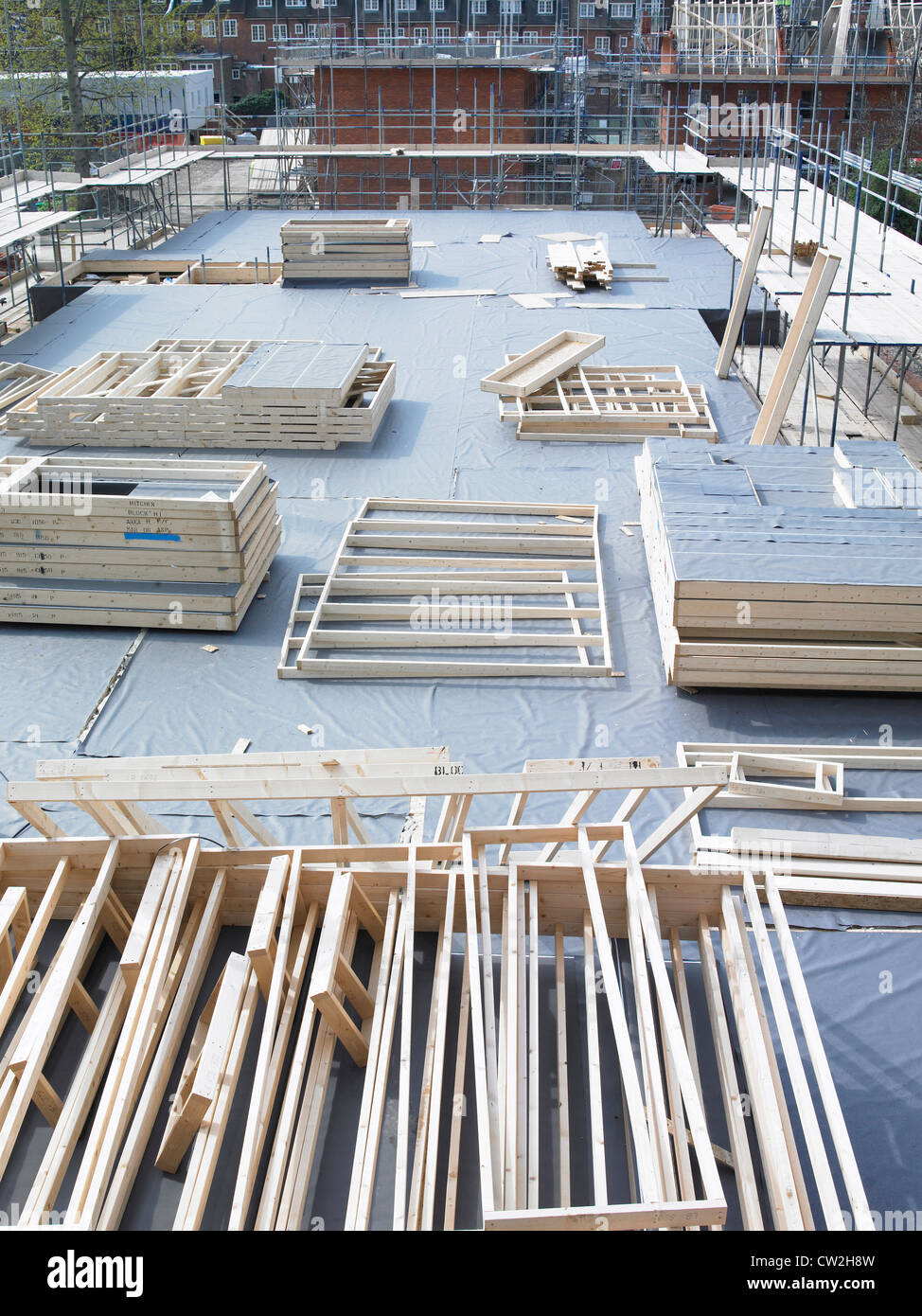 Housing under construction Stock Photo - Alamy