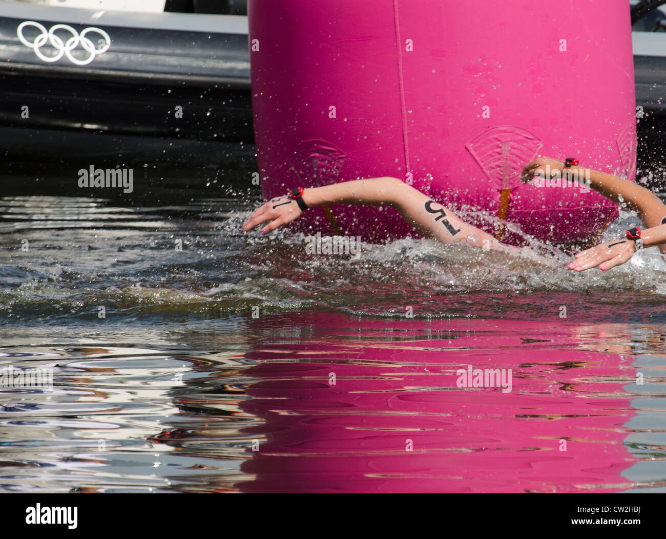 Kerri-Anne Payne GB number 15 Women's 10km open water marathon swim ...