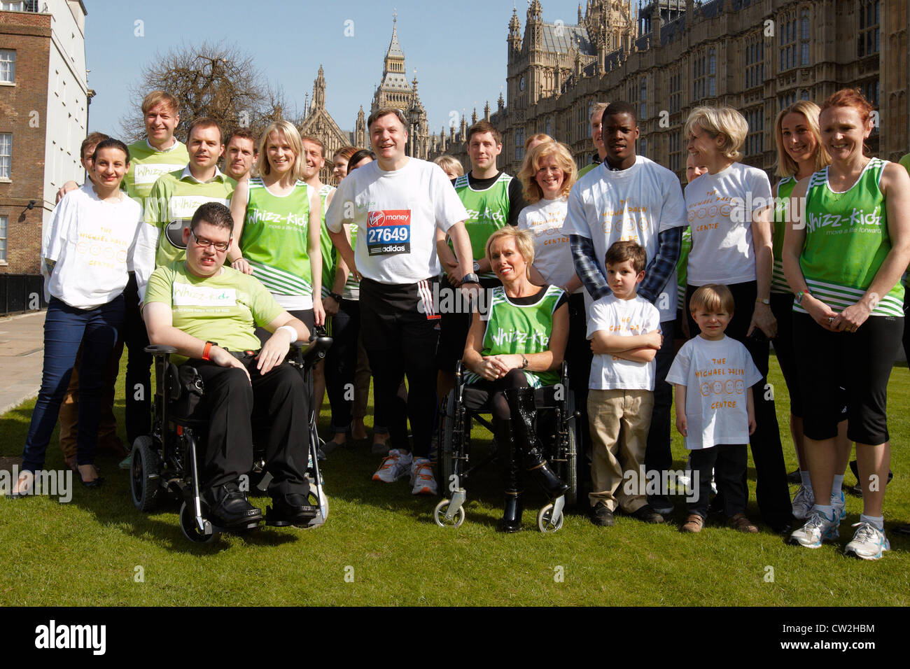 Shadow Chancellor Ed Balls (pictured) poses in his running gear with ...