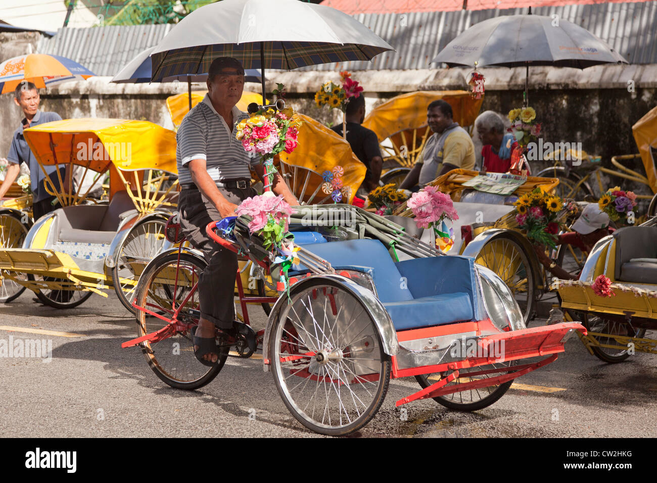 Trishaw, George Town, Penang, Malaysia Stock Photo - Alamy
